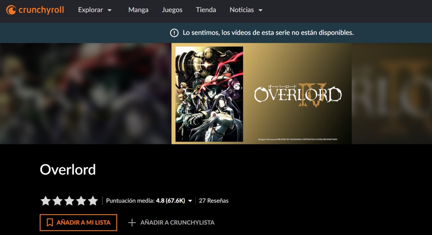 Overlord: dónde ver al completo uno de los anime isekai más queridos de ...