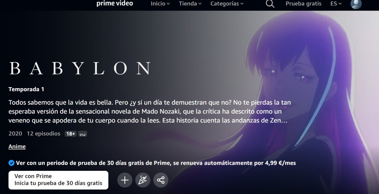Babylon: dónde ver este anime de suspense y detectives al completo