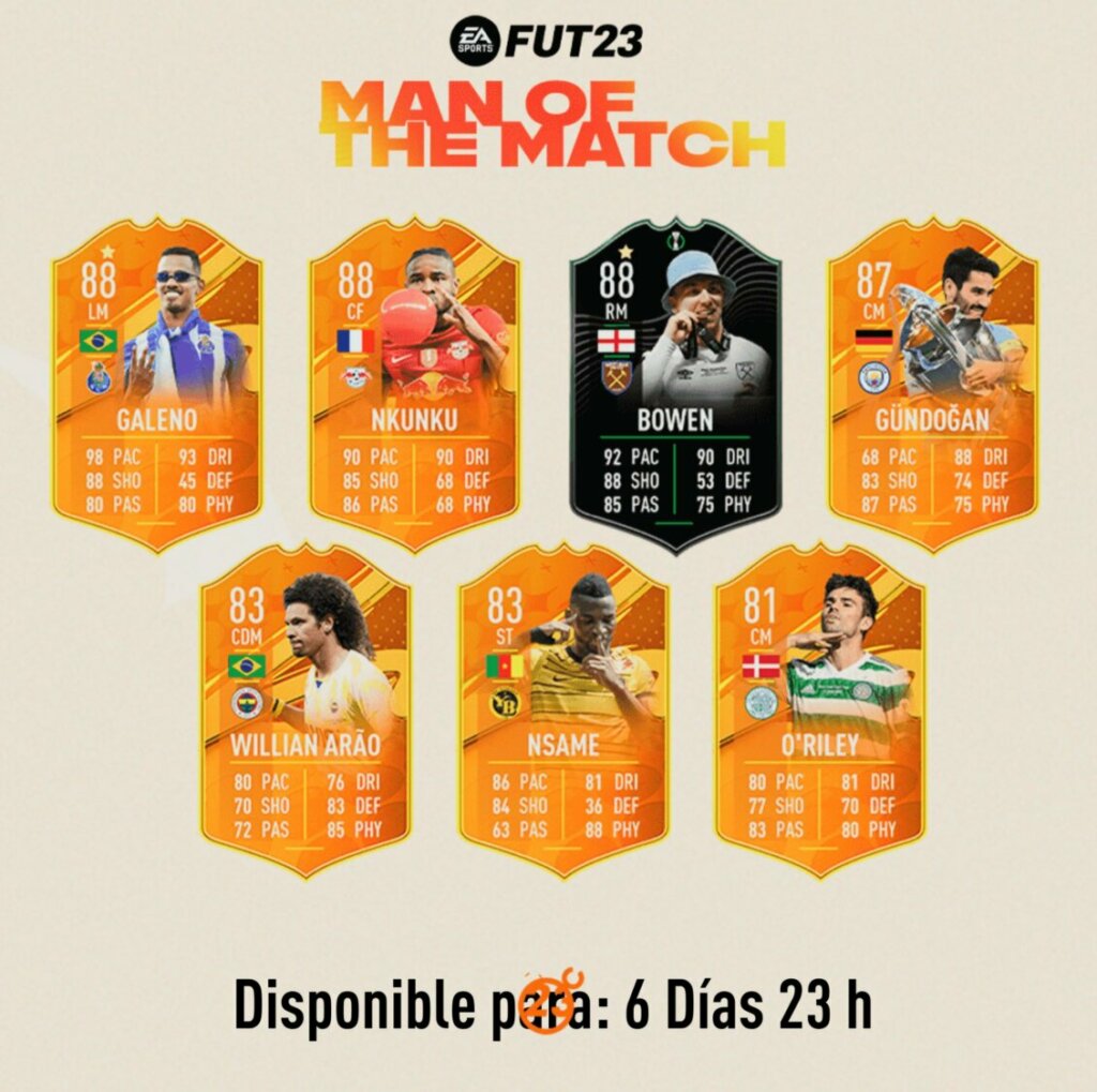 FIFA 23: Nkunku y Gündogan, entre los nuevos MOTM de Ultimate Team