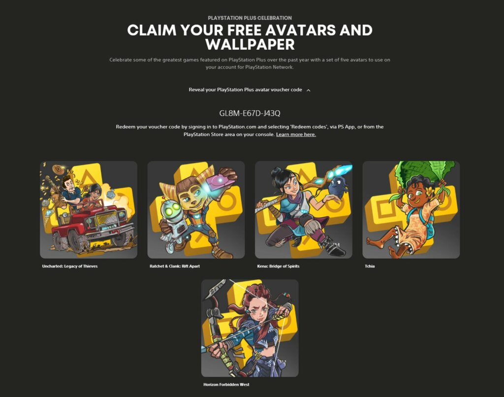 Consigue gratis 5 nuevos avatares para PS4 y PS5 y varios wallpapers de ...