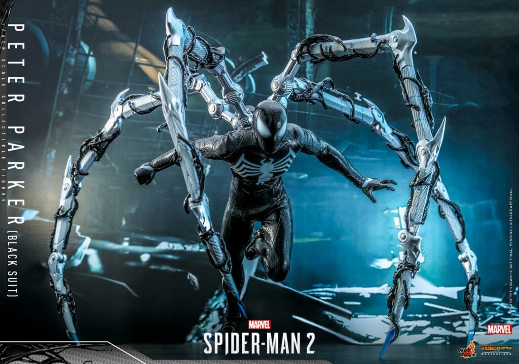 Esta espectacular figura de Marvel's Spider-Man 2 muestra con más detalle el traje de simbionte