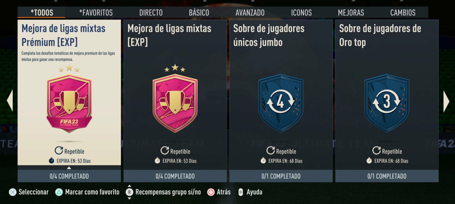FIFA 23: el menú de los SBC cambia y así es el nuevo