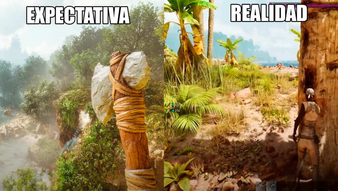 ARK: Survival Ascended deja mucho que desear viendo esta comparativa ...