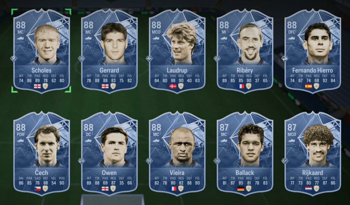 EA Sports FC 24: lista de posibles cartas del SBC Mejora de icono máx. 89