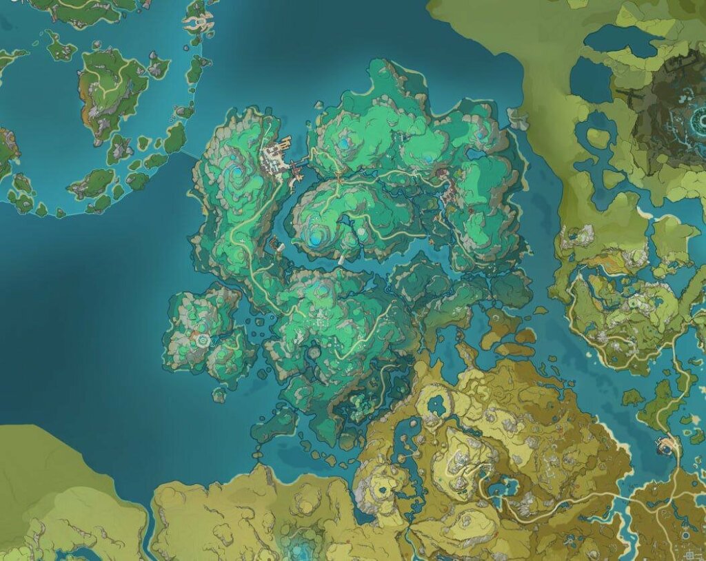 Se filtra el mapa del Valle Chenyu en Genshin Impact: así se verá la nueva zona de la 4.4