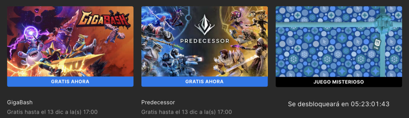 Epic Games Store pone disponibles dos nuevos juegos gratis y ya empezará a regalar uno al día