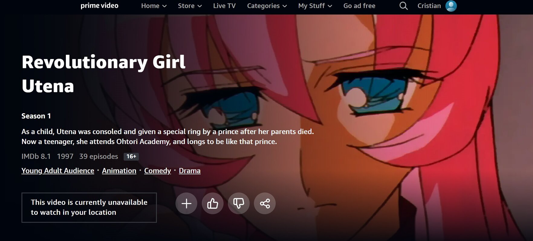 Utena: ¿Dónde ver a día de hoy este revolucionario anime?