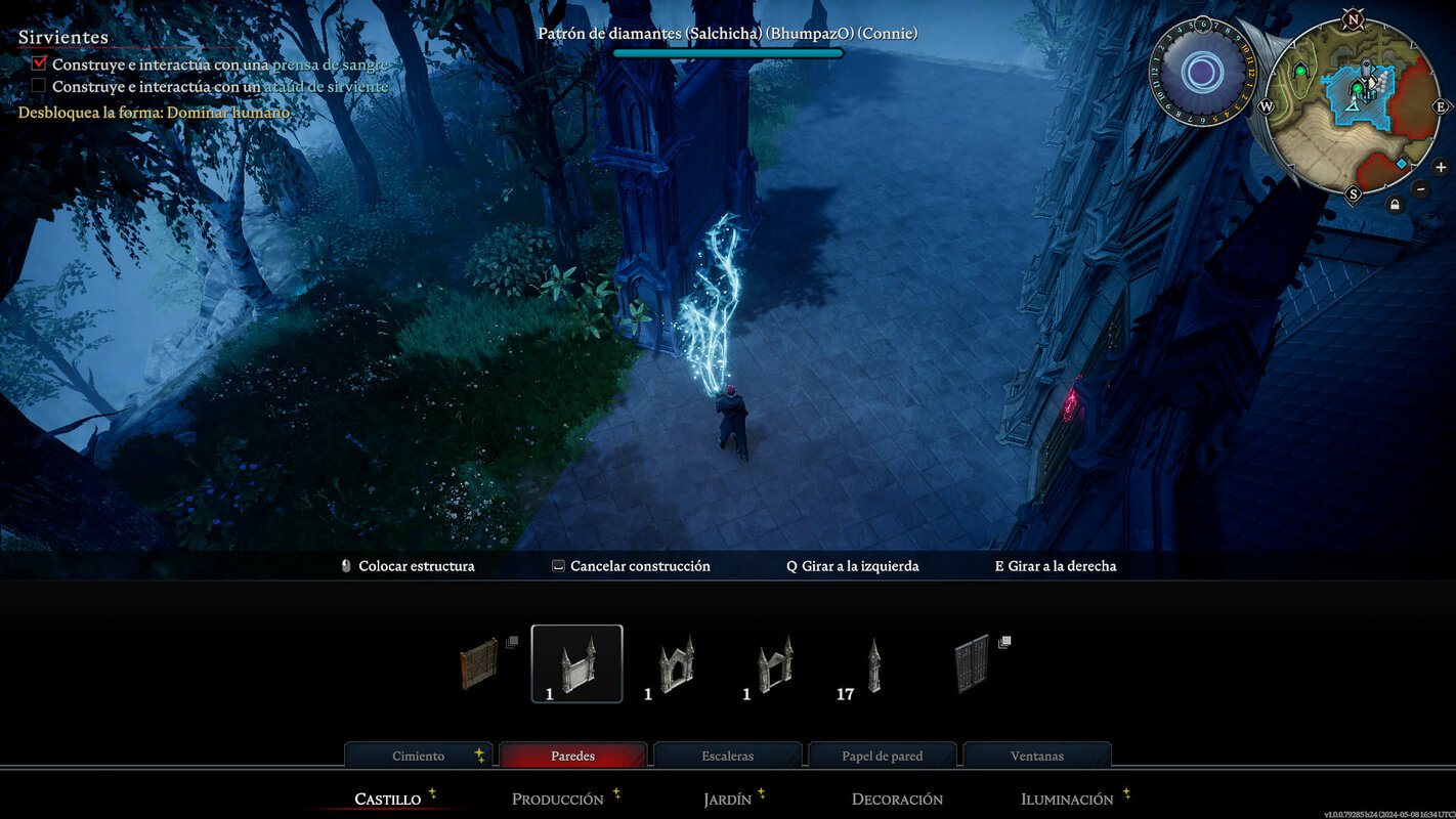 Cómo construir un tejado en V Rising para fortificar tu castillo