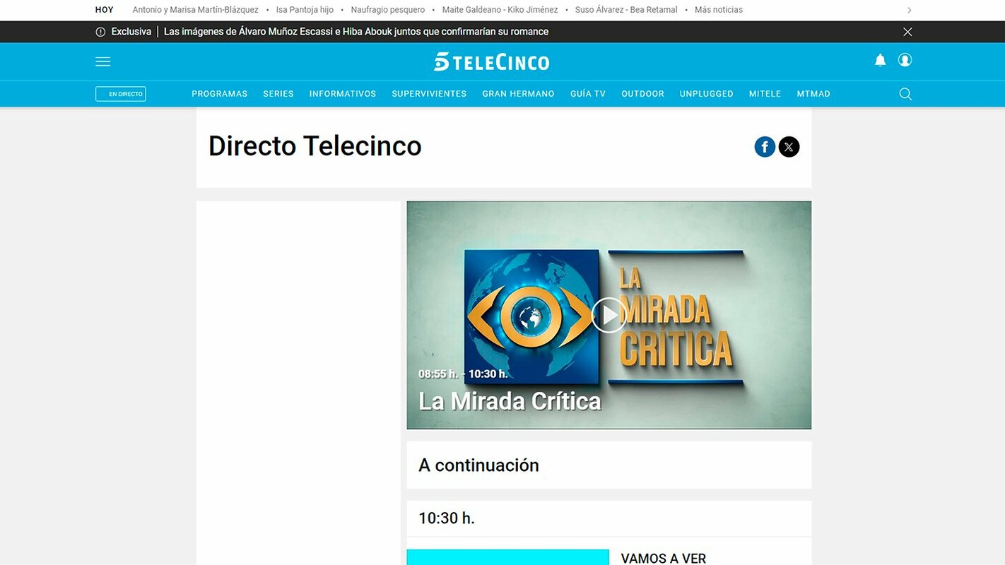 Guía paso a paso para ver Telecinco en directo desde tu ordenador ...