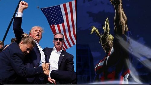 Comparan a Donald Trump con All Might después del fallido intento de ...