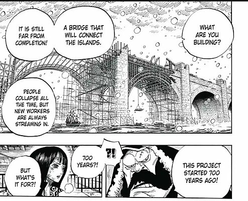 One Piece al fin confirma las teorías sobre el gigantesco puente de ...