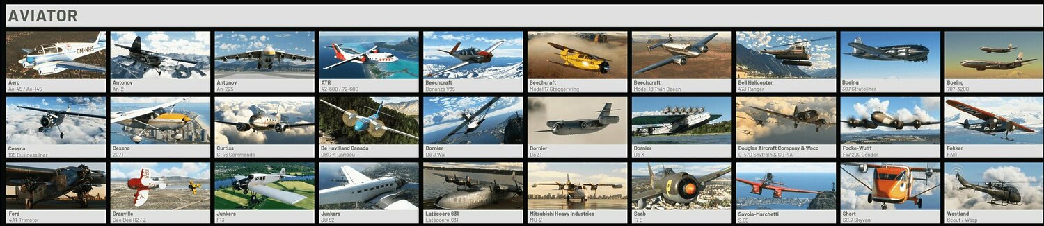 Todos los aviones de Microsoft Flight Simulator 2024 disponibles de lanzamiento en cada edición