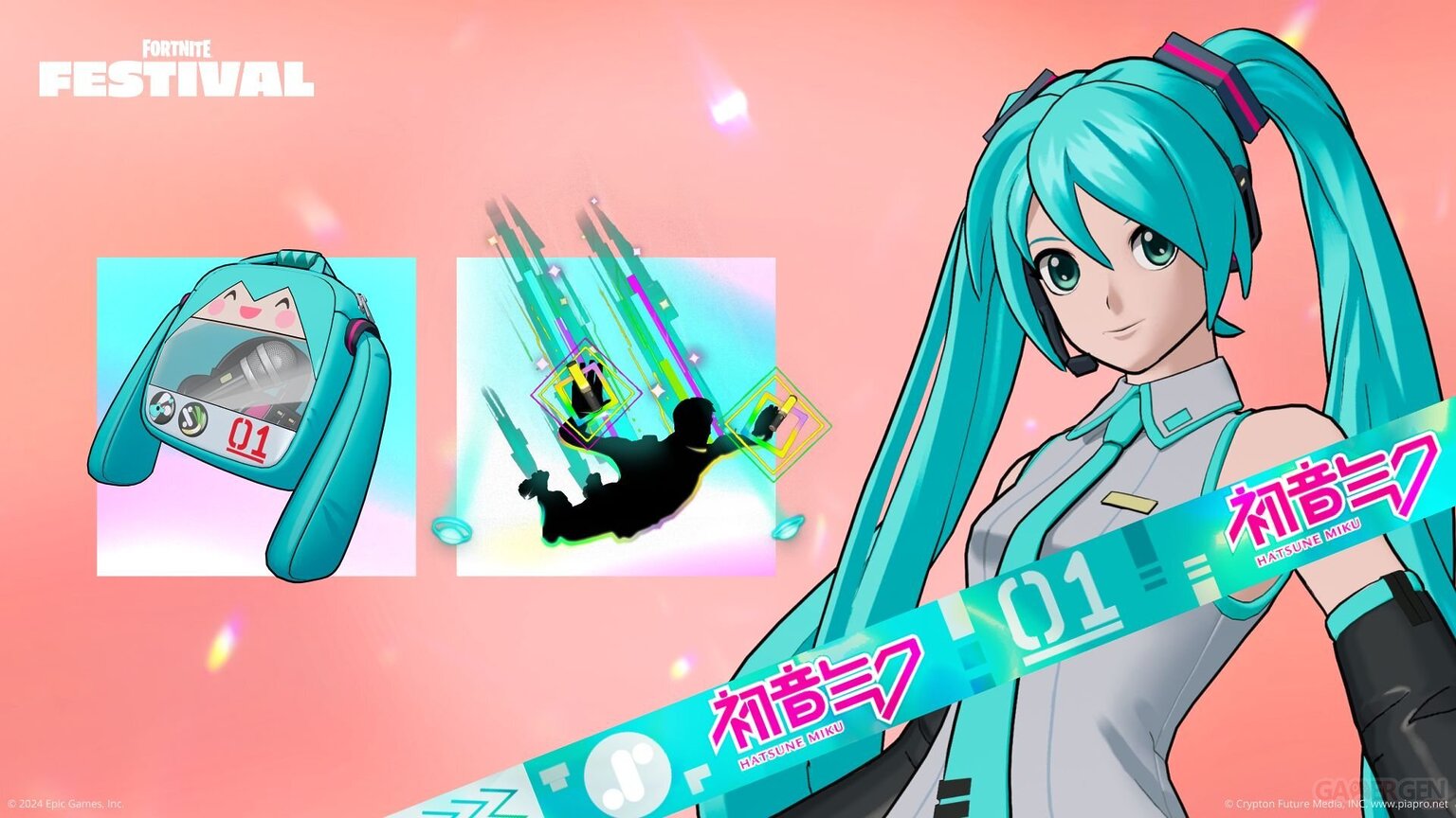Hatsune Miku x Fortnite es real y así se ve su skin dentro del juego