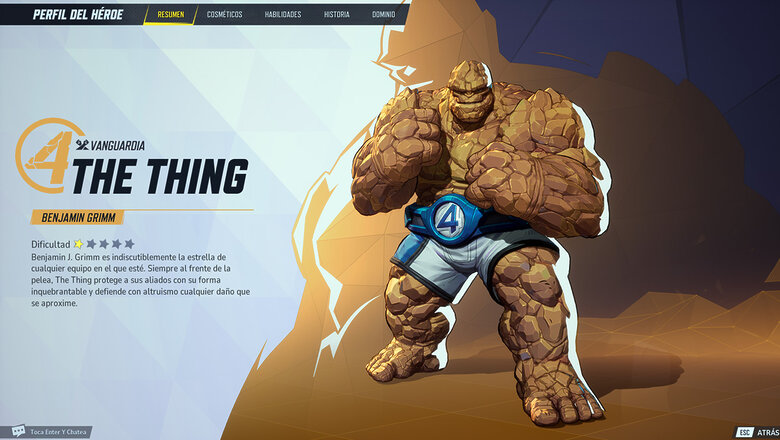 Cómo jugar con The Thing en Marvel Rivals
