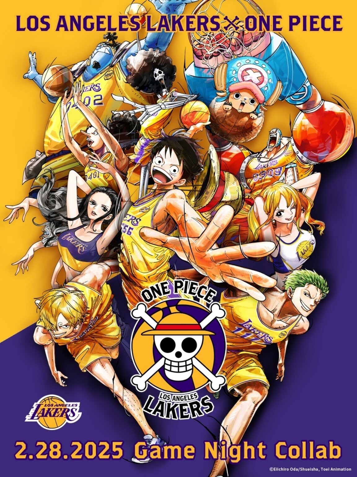 One Piece y Los Angeles Lakers se unen una sorprendente colaboración ...