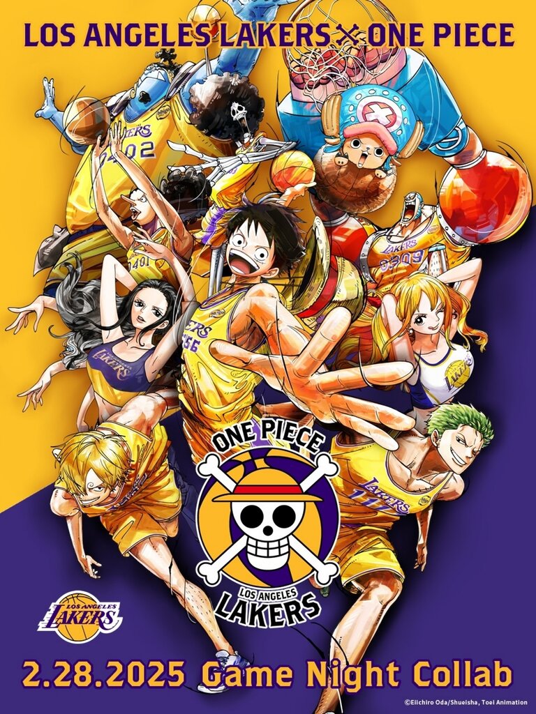 One Piece y Los Angeles Lakers se unen una sorprendente colaboración ...