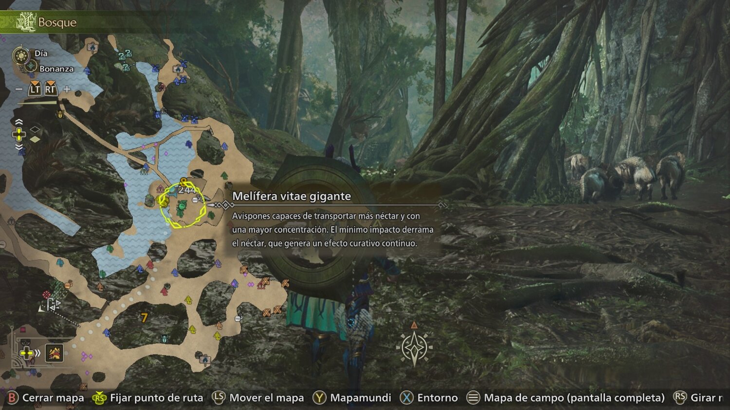 Cómo encontrar la Melífera Vitae Gigante en Monster Hunter Wilds