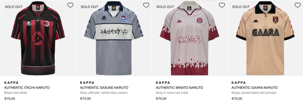 Naruto ya tiene sus propias camisetas de fútbol: elegir entre sus 7 ...